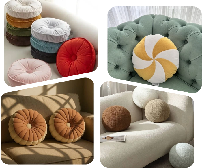 Shop Custom Round Cushions Dubai at 50% OFF | Free Delivery